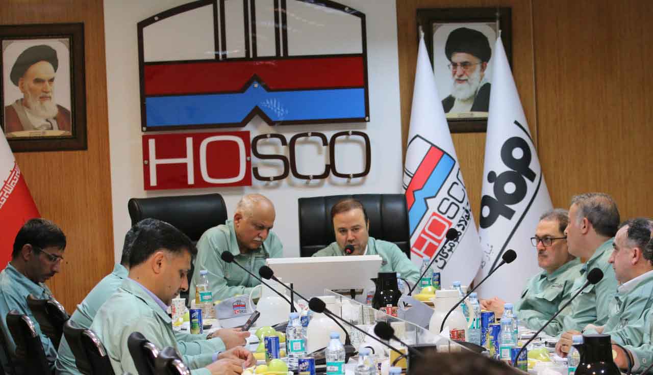 مدیرعامل فولاد هرمزگان در بازدید اعضای هیئت مدیره از طرح‌های توسعه‌ای ...